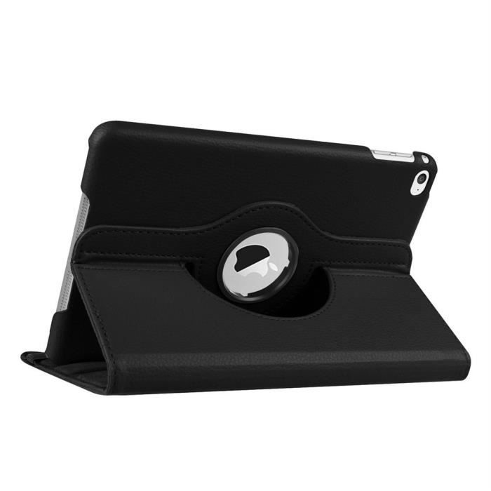 Coque iPad Mini 4 - 360 degrés Rotation Coque en Cuir pour 2015 Apple ...