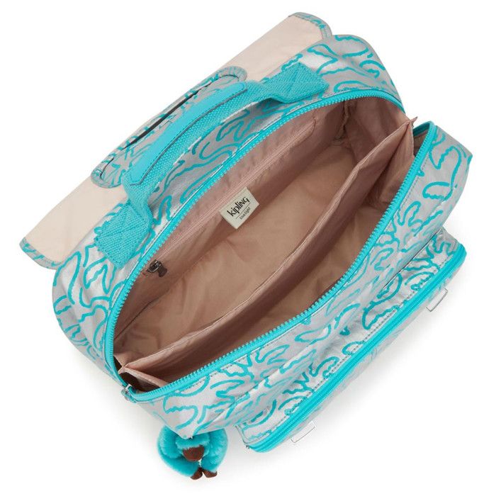 Cartable - KIPLING - Iniko - 40 CM - Metallic Palm - Mixte - Double ...