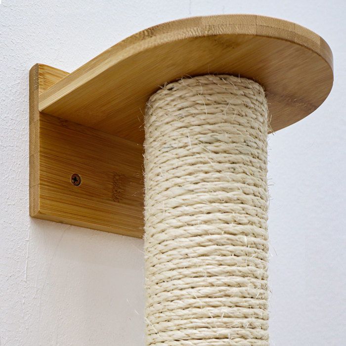 66 cm Griffoir Mural pour Chat - Poteau à Griffer en Sisal avec ...