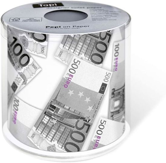 PAPIER TOILETTE- Design de papier toilette Billets en Euro - Cdiscount ...