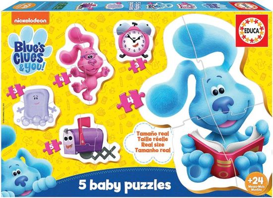 Blue's Clues Baby Puzzles | Lot de 5 Puzzles Progressifs pour Bébés de ...