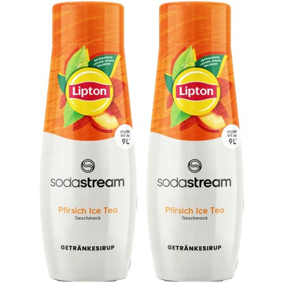 SODASTREAM Lipton Ice Tea Pêche Syrup Set 2x440ml - Cdiscount ...