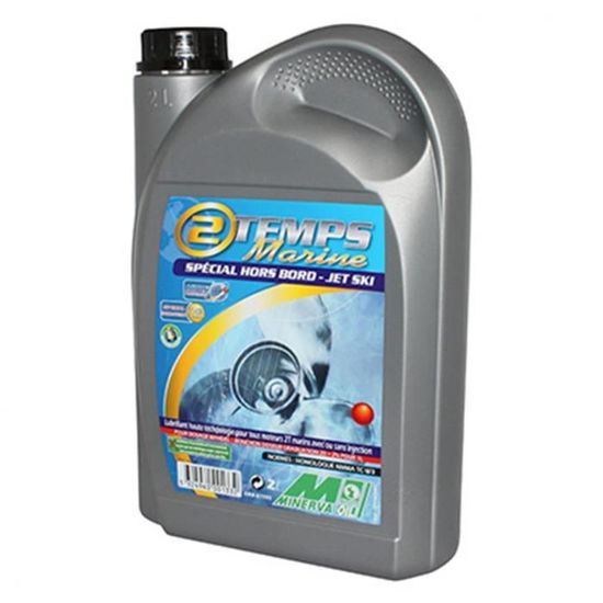 HUILE MOTEUR 2 TEMPS MINERVA MARINE TCW3 (2L) (100% FRANCE) MINERVA OIL ...