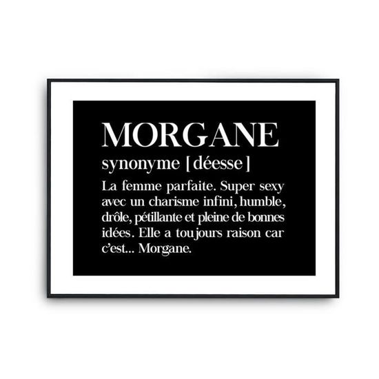 Affiche - Morgane - Prénom définition - Humour - Papier 310 g/m² - A2 ...