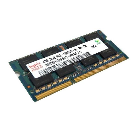 4Go RAM PC Portable SODIMM Hynix HMT351S6AFR8C-H9 DDR3 PC3-10600S 1333MHz CL9 - Cdiscount ...