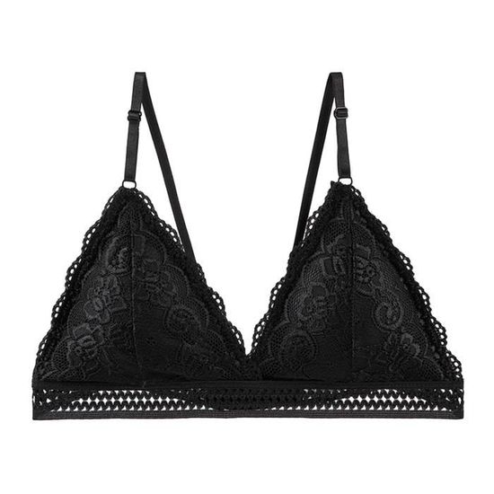 Fashion Woman'S Lace Active Bra Beauty Back Wrap Hollow Out Bra Sous ...