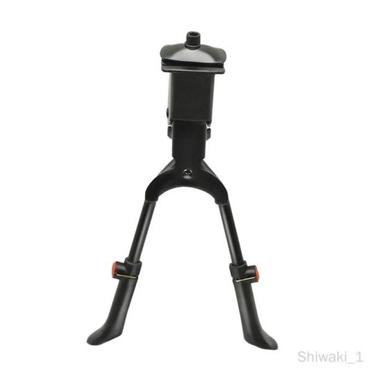 Béquille de vélo double jambe réglable en hauteur et pliable pour vélos ...