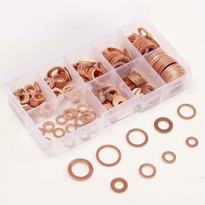 Kit d'assortiment de joints plats en cuivre, de joints de rondelle, d ...