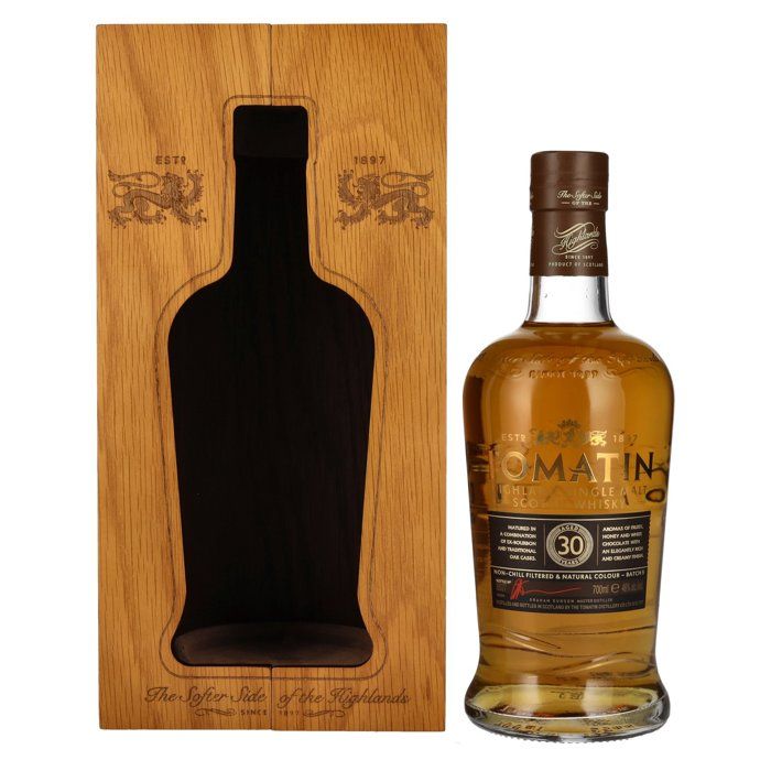 Tomatin 30 Years Old Highland Single Malt Scotch Whisky 46% Vol. 0,7l ...