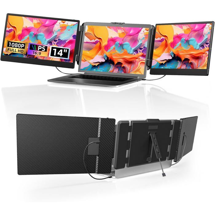 Double Écran PC Portable - Newwin - S2 - 14" FHD IPS - Portable - Haut ...