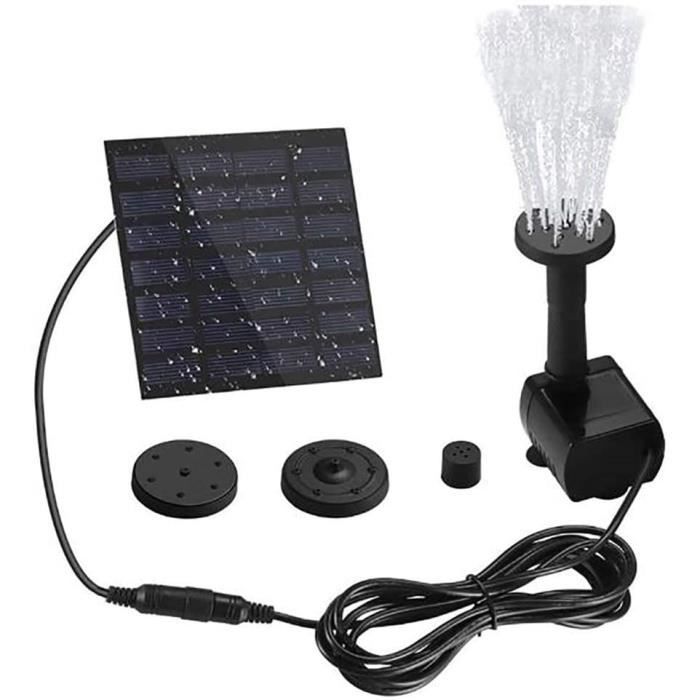 Eau Solaire Fontaine Pompe, 1.2W - 7V Fontaine Solaire Pompes À Eau Submersible Fontaine Pompe ...