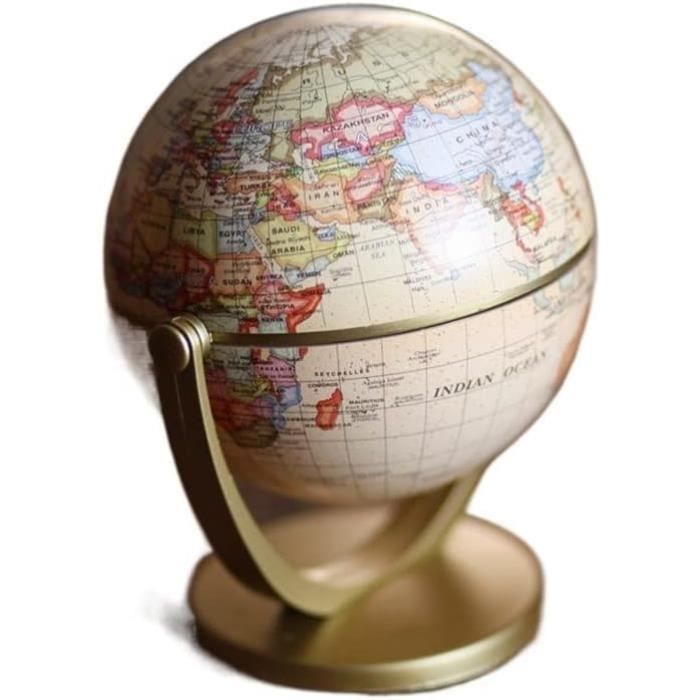 Globe Terrestre 360 Rotation Earth World Ocean Map Ball 12Cm Retro ...