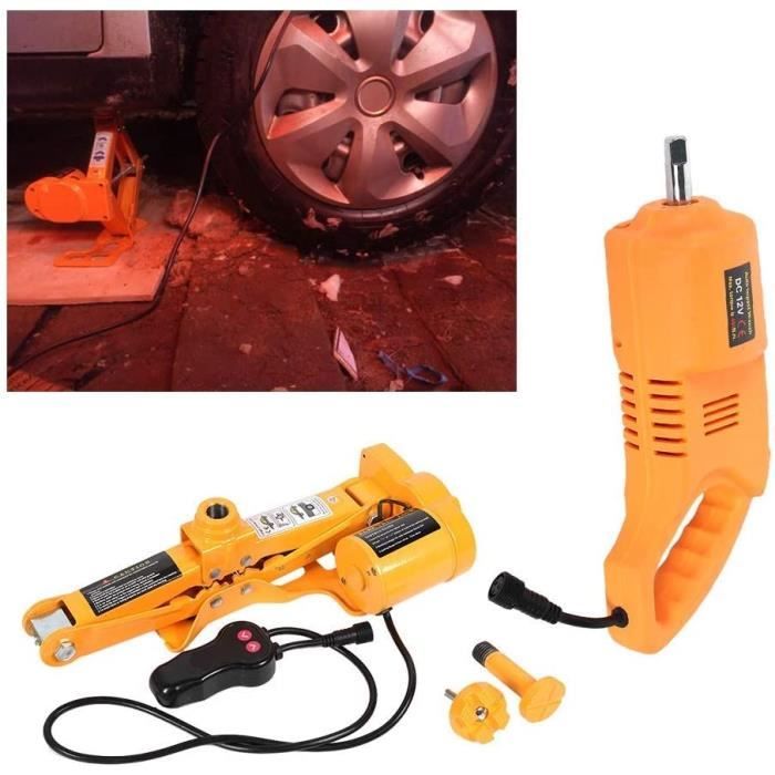Cric électrique, 3 tonnes 12V 42CM Cric de voiture électrique ...