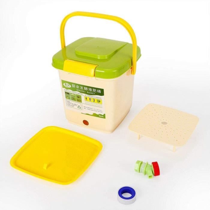 DIFU Baril de compostage innovant de 9 l - Bac à compost pour déchets ...