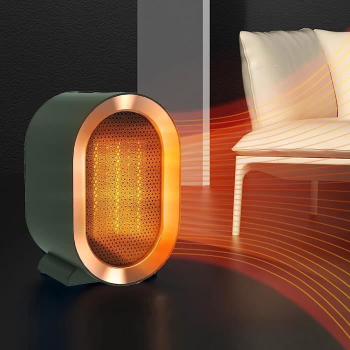 Mini Chauffage Soufflant Céramique,1200W Chauffe-Ventilateur En ...