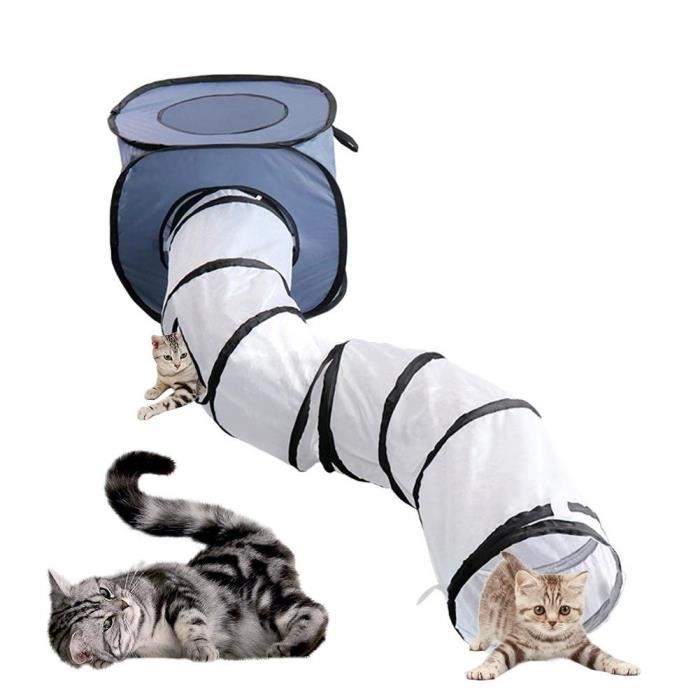 Cat Tunnel Toy Pop Up Pliable Cat Cube Chaton Tente S-type Pet Pliable ...