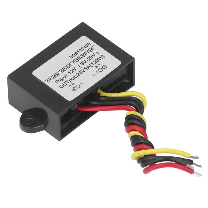 Cikonielf Convertisseur DC Module Boost DC vers DC 12V‑24V 5A Convertisseur Carte d'alimentation ...