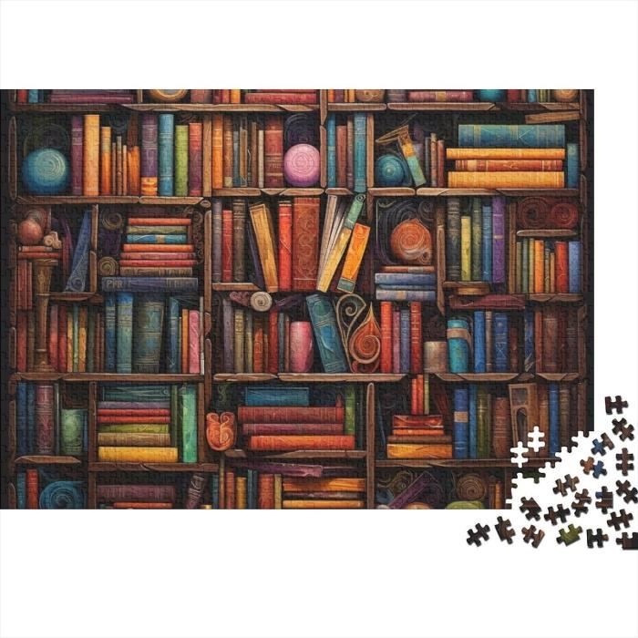 Bookshelf Puzzle De 1000 Pièces Immersive Puzzle Impossible Puzzles ...