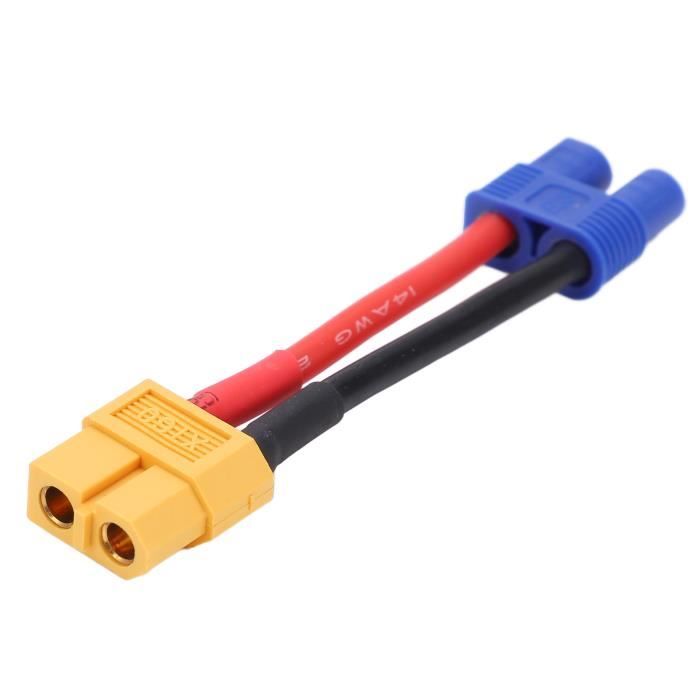 EJ.life Adaptateur EC3 Femelle vers XT60 Femelle Connecteur femelle EC3 de 5 cm vers câble ...