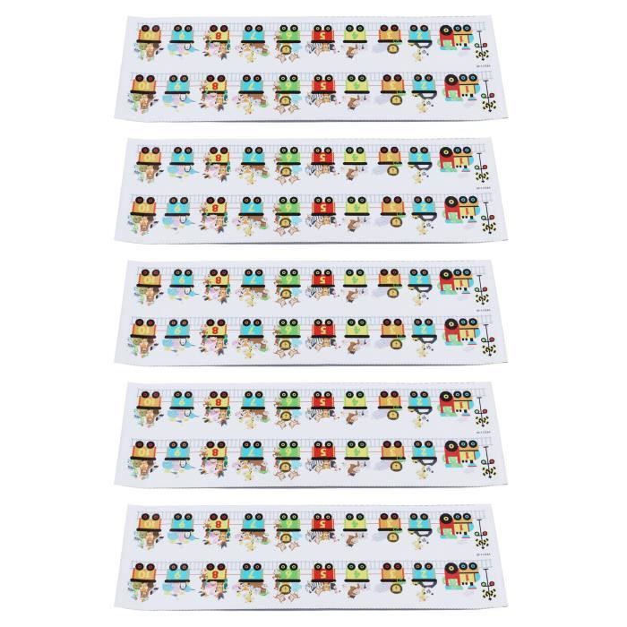 Fdit Stickers Muraux Chiffres 5 pièces autocollants muraux auto ...