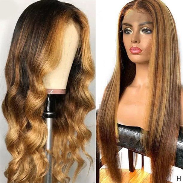 Kentop Perruque Blonde Perruque Femme Naturelle Longue Ondulé Blonde de ...