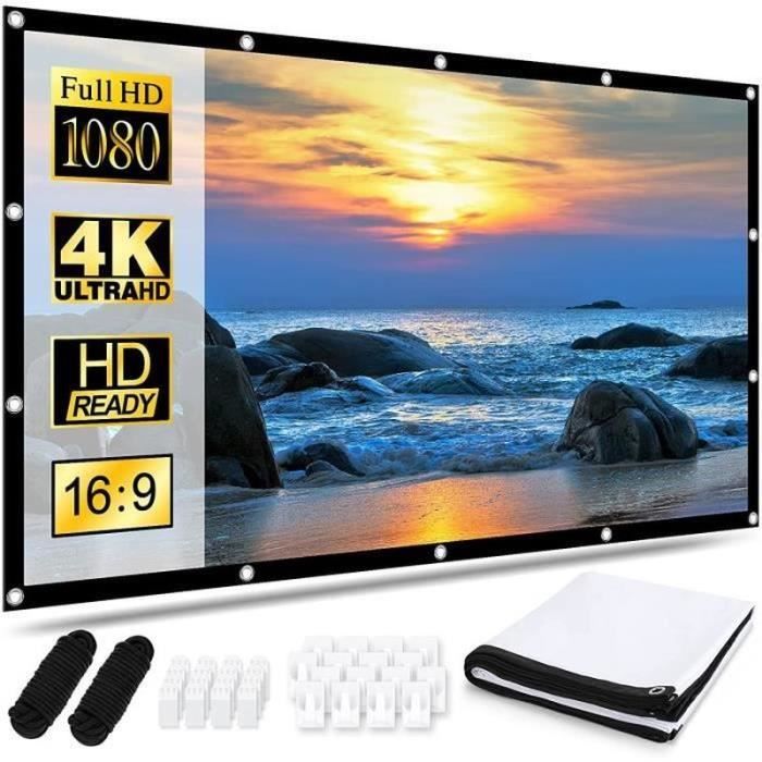 ECRAN DE PROJECTION Écran de Projection 120 16:9 HD 4K Pliable Anti ...