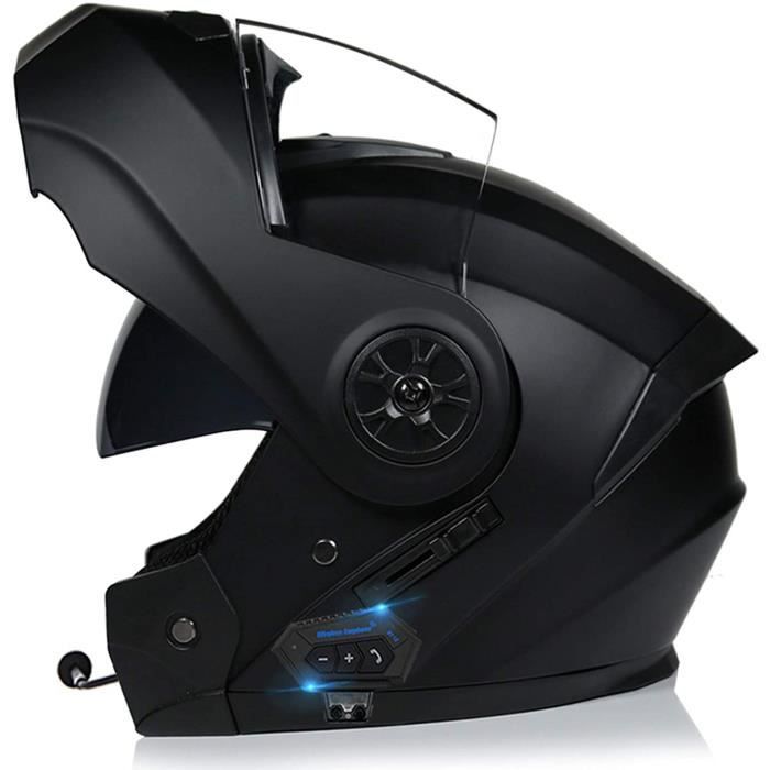 Bluetooth Casque Moto Modulable,Casques Intégral Flip-Up Modulables ...