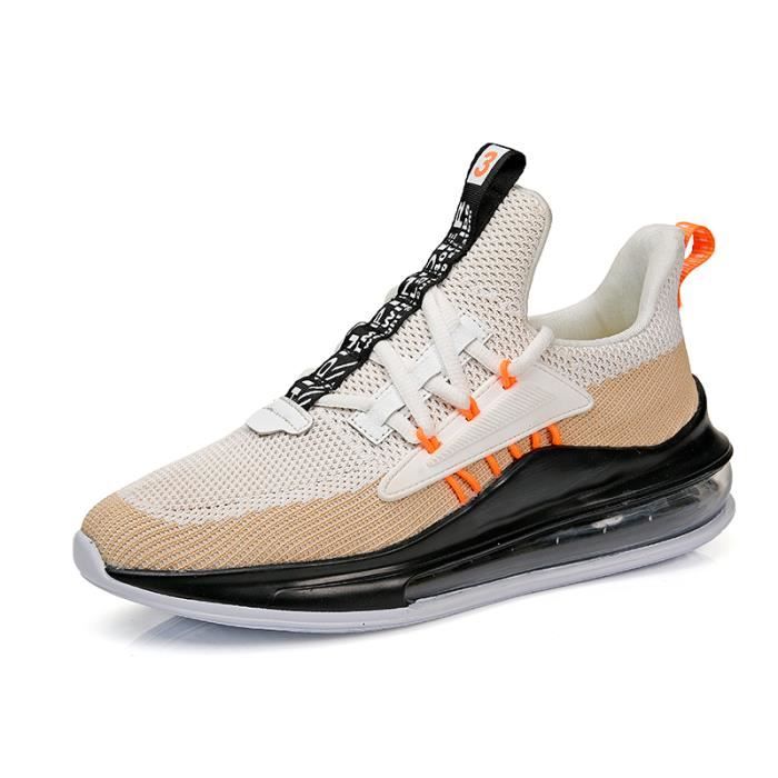 Baskets Homme Fashion Chaussures Sport Sneakers Breathable Blanc ...