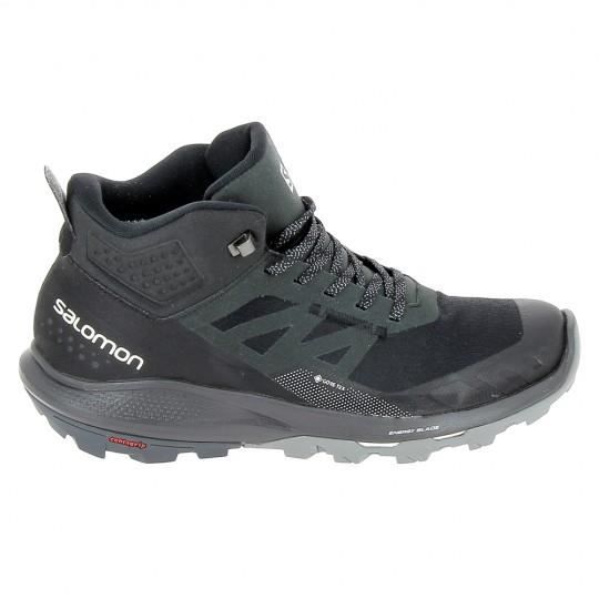Chaussure de randonnée - SALOMON - Out Pulse Mid GTX - Homme - Noir ...