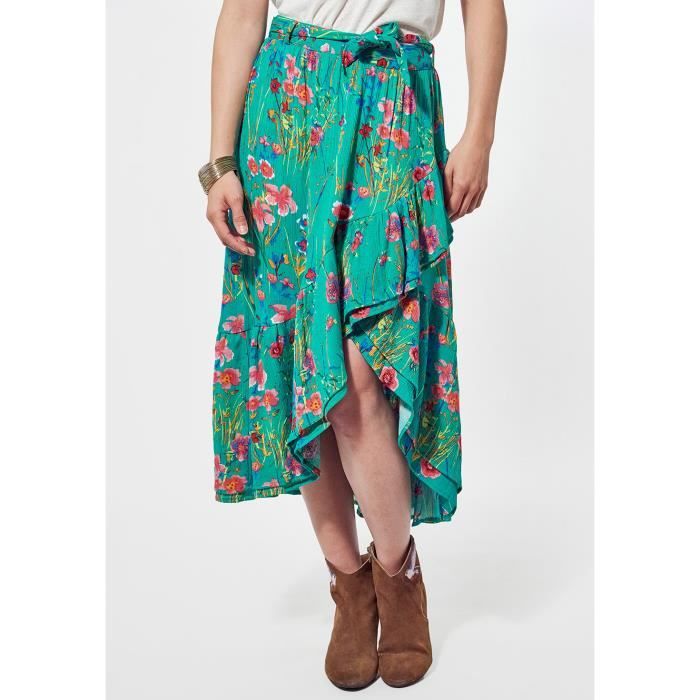 Jupe fleurie Femme JAIME Vert - Cdiscount Prêt-à-Porter