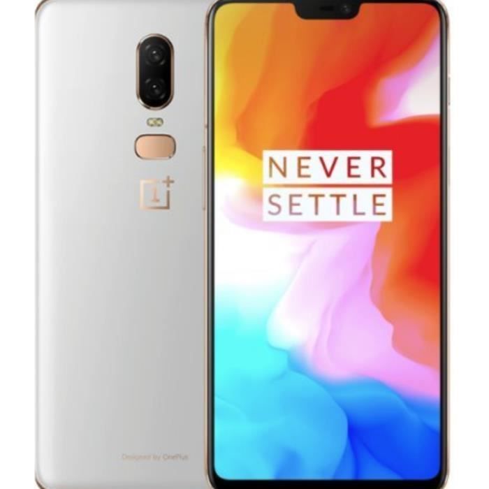 ONEPLUS 6 A6003 Dual 4G 128Go Silk Blanc - Cdiscount Téléphonie