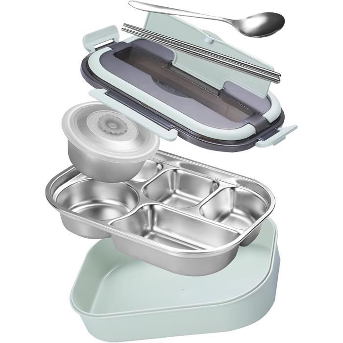 Boîte à Repas 5 Compartiments - Boîtes Bento 5-en-1 avec Bol à Soupe ...