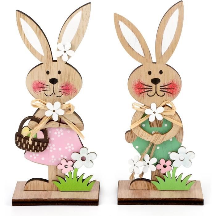Décorations de Pâques, Lapin de Pâques Décoration eois, Décoration de ...