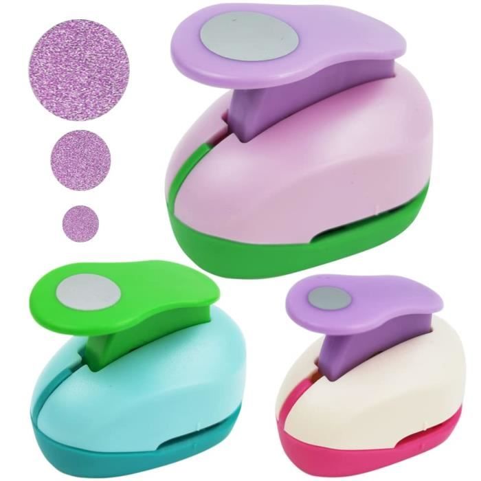 Perforeuses à papier,3 Pièces Perforatrice à Levier Cercle ...