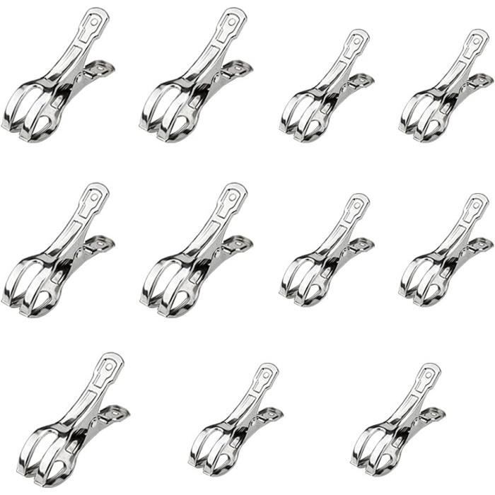11 Pièces Pince A Serviette Pince A Linge Inox Grosse Pince À Linge ... 11 Pièces Pince A Serviette Pince A Linge Inox Grosse Pince À Linge ...