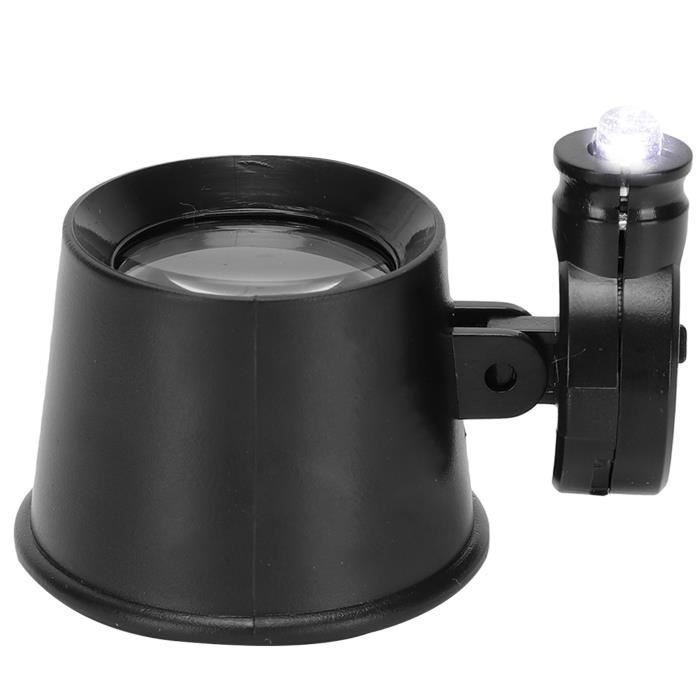 Zerodis Loupe LED Loupe 10X Loupe Oculaire à Grossissement 10X ...