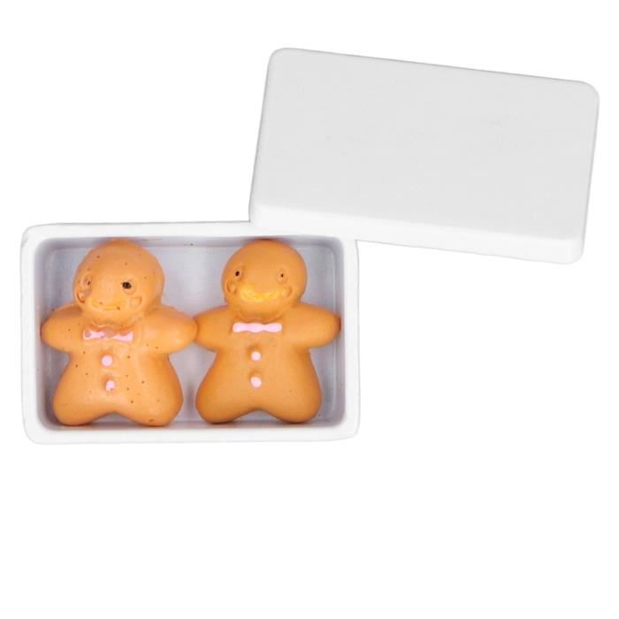 Zerone boîte de biscuit miniature 1:12 Lifelike Dollhouse Biscuit ...