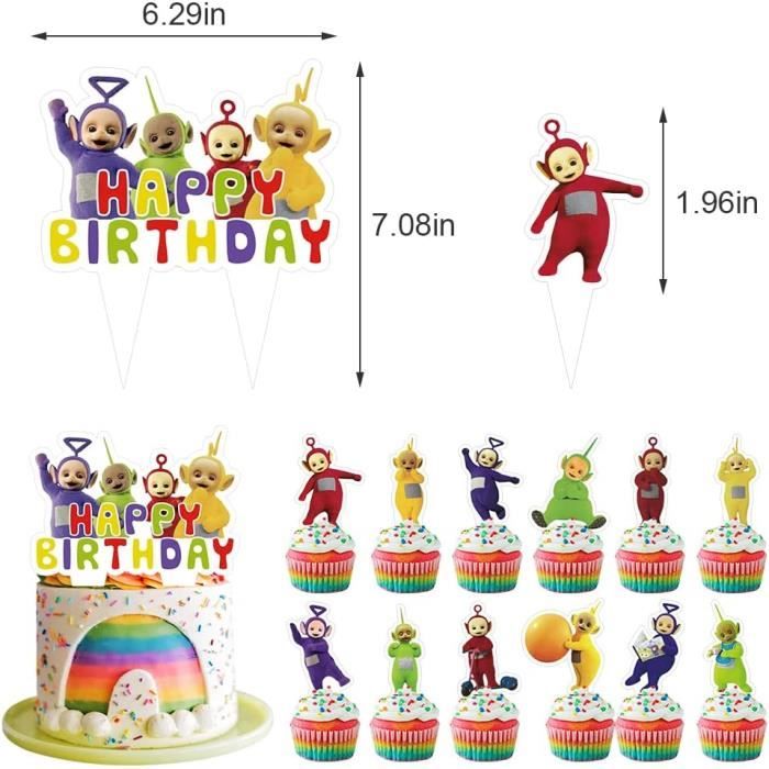 32 Pcs Teletubbies Anniversaire Décoration De Fête Fournitures De Fête ...
