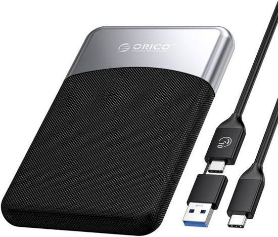 Ssd Externe 512Go Avec Câble Usb C 2 En 1, Disque Dur Externe Ssd Usb 3.2 Gen 1 Jusqu'À 460 Mo/S ...
