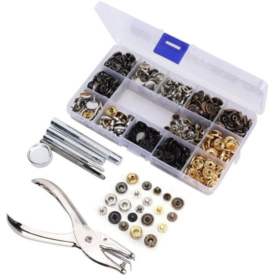Kit de boutons-pression rivets laiton 1pcs - Cdiscount Bricolage