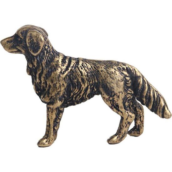 Statue De Chien De Couleur Bronze Réaliste, Figurine De Berger ...