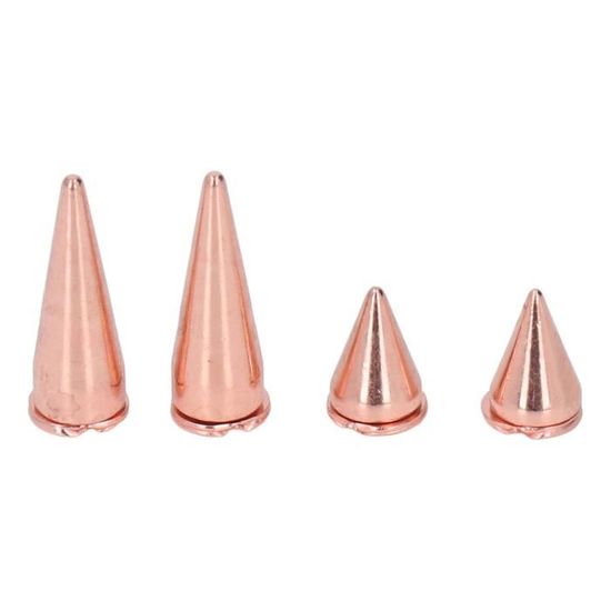 Hililand Spikes Studs 20 pièces 7x10mm 7x20mm Punk cône pointes goujons ...