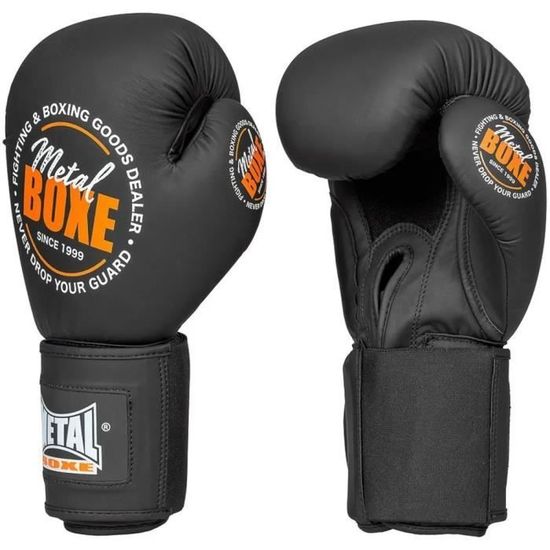 Gants de boxe Metal Boxe blade never drop - noir/orange - 8 oz ...
