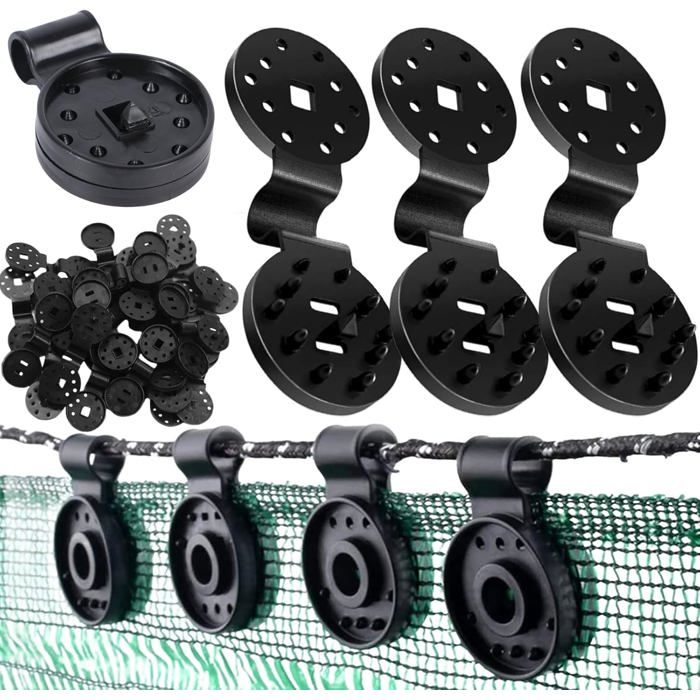 Clips de Fixation pour Bache,50 Pieces Clips pour Toile D'ombrage,Clips ...
