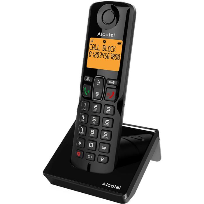 S280-Téléphone Fixe Sans Fil Dect-Design Compact-Grand Écran ...
