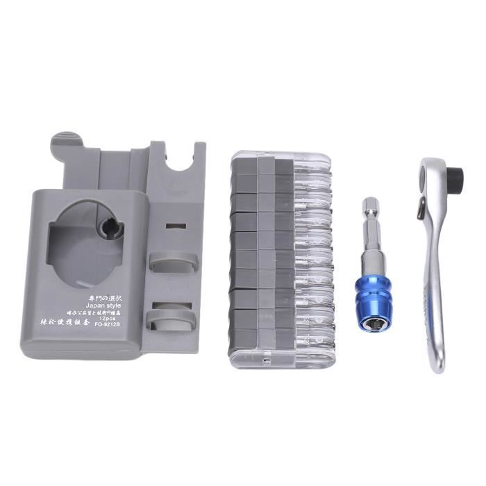 Akozon Clé à cliquet 12 pièces/ensemble FO‑9212B Jeu de clés à cliquet ...