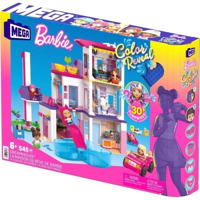 Coffret de construction Color Reveal - MEGA Barbie - 5 mini-poupées - 6 ...