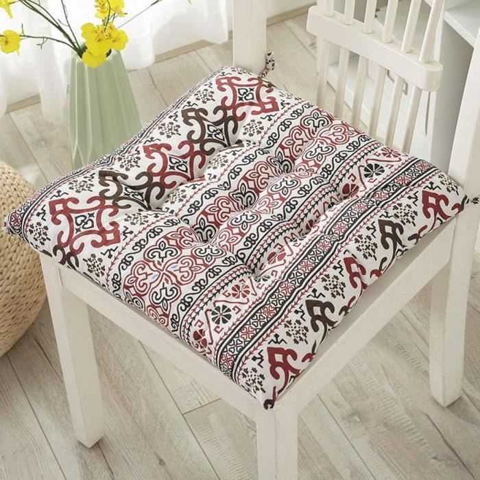 Coussins De Chaise Coussins D'Assise Et De Chaise Housse Coton D'Assise ...
