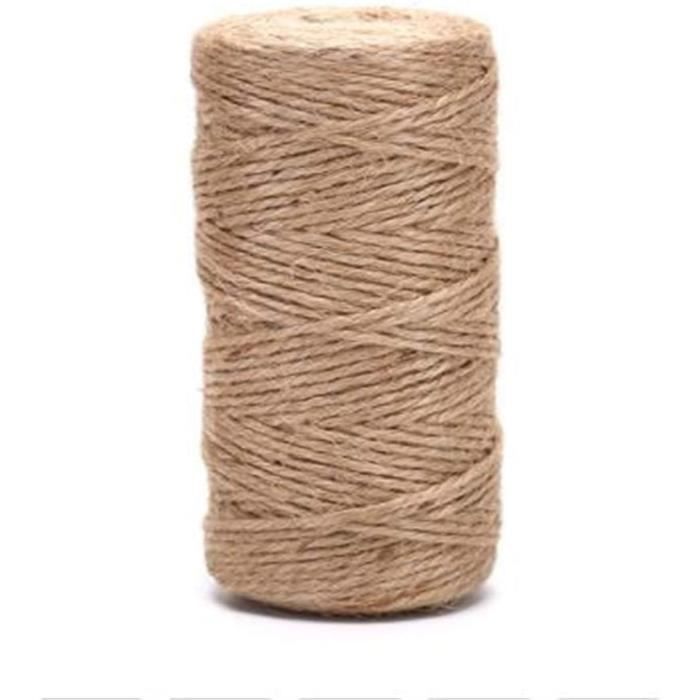 Zkenshan-Ficelle Jute String De Jute De Jute Naturel, Cordon De Cadeau ...