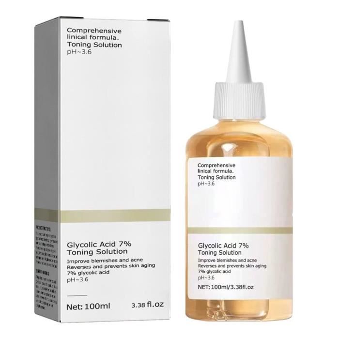 The Ordinary Glycolic Acid，100ml Acide Glycolique 7 Solution Tonifiante ...